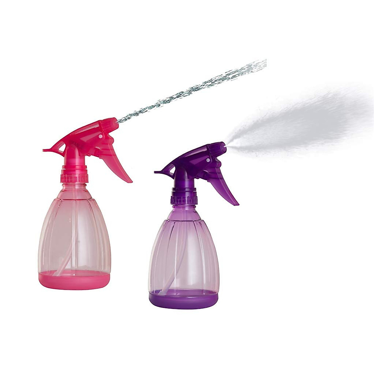 Empty Spray Bottles - 12 Oz Refillable Sprayer - pack of 3 - for Essential Oil, Water, Kitchen, Bath, Beauty, Hair, and Cleaning - Durable Trigger Sprayer with Mist & Stream Modes