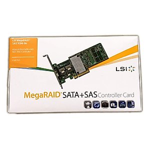 Broadcom LSI MegaRAID 9286-8e SAS SATA ROC RAID External Storage Controller LSI00332 8 Port L5-25421-20 (Retail Pack)