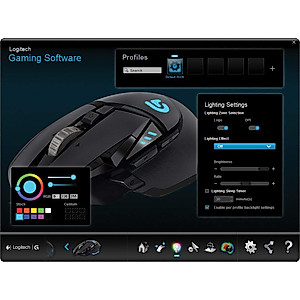 Logitech G502 Proteus Core Tunable Gaming Mouse, 12,000 DPI On-The-Fly DPI Shifting, Personalized Weight and Balance Tuning with (5) 3.6g Weights, 11 Programmable Buttons, Fully Customizable Surface