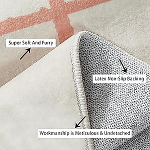 American Abstract Retro Living Room Decor Area Rugs, Diamond Pattern Geometric Design Bedroom Carpet, Low Pile Soft Machine Washable Non Slip Backing Interior Door Mat Pet Carpet Game Room-2ft x 3ft