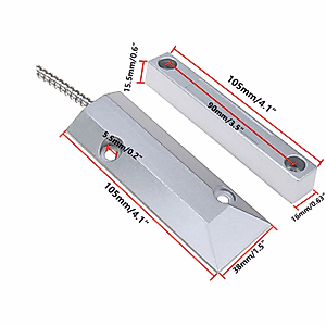 Dahszhi Home Security Wired Rolling Door Contact Magnetic Reed Switch Alarm