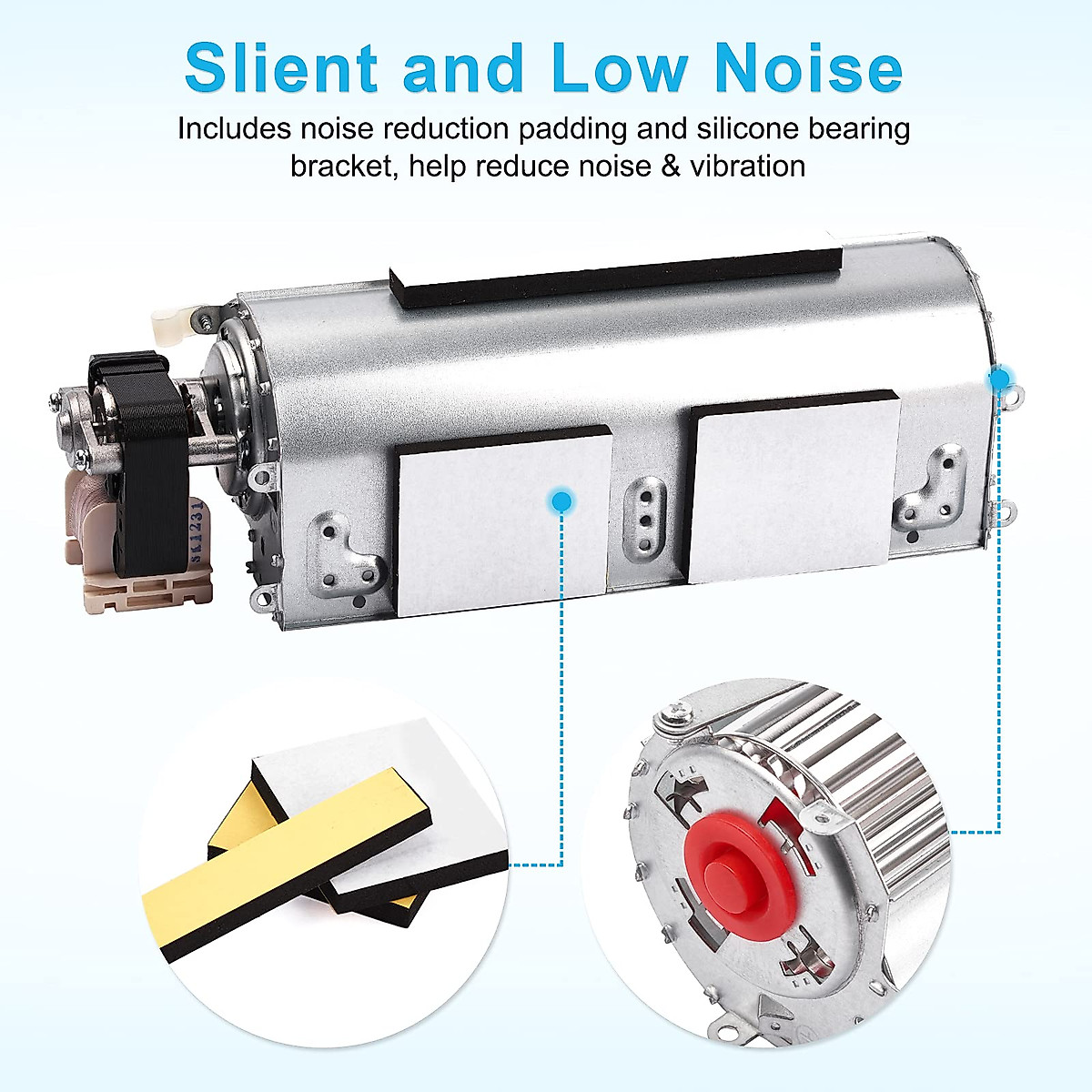 Hipoilk GFK4, GFK4A Fireplace Blower Fan Kit for Heatilator Fireplaces, FK4 GFK4B Fireplace Blower Fan Kit for Heatilator ND4236 NDV4236I GNDC36 ND4236I GNDC33 NDV4236 NDV3933I ND3933, Temco 36TDVN