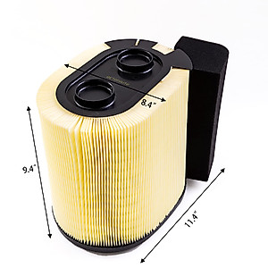 GETOPAUTO FA1927 Engine Air Filter,Fit For 2017 2018 2019 Ford F250 F350 F450 F550 Super Duty with 6.7L V8 Powerstroke Diesel Engine Replaces FA1927, HC3Z9601A,HC349601AF,PA8219