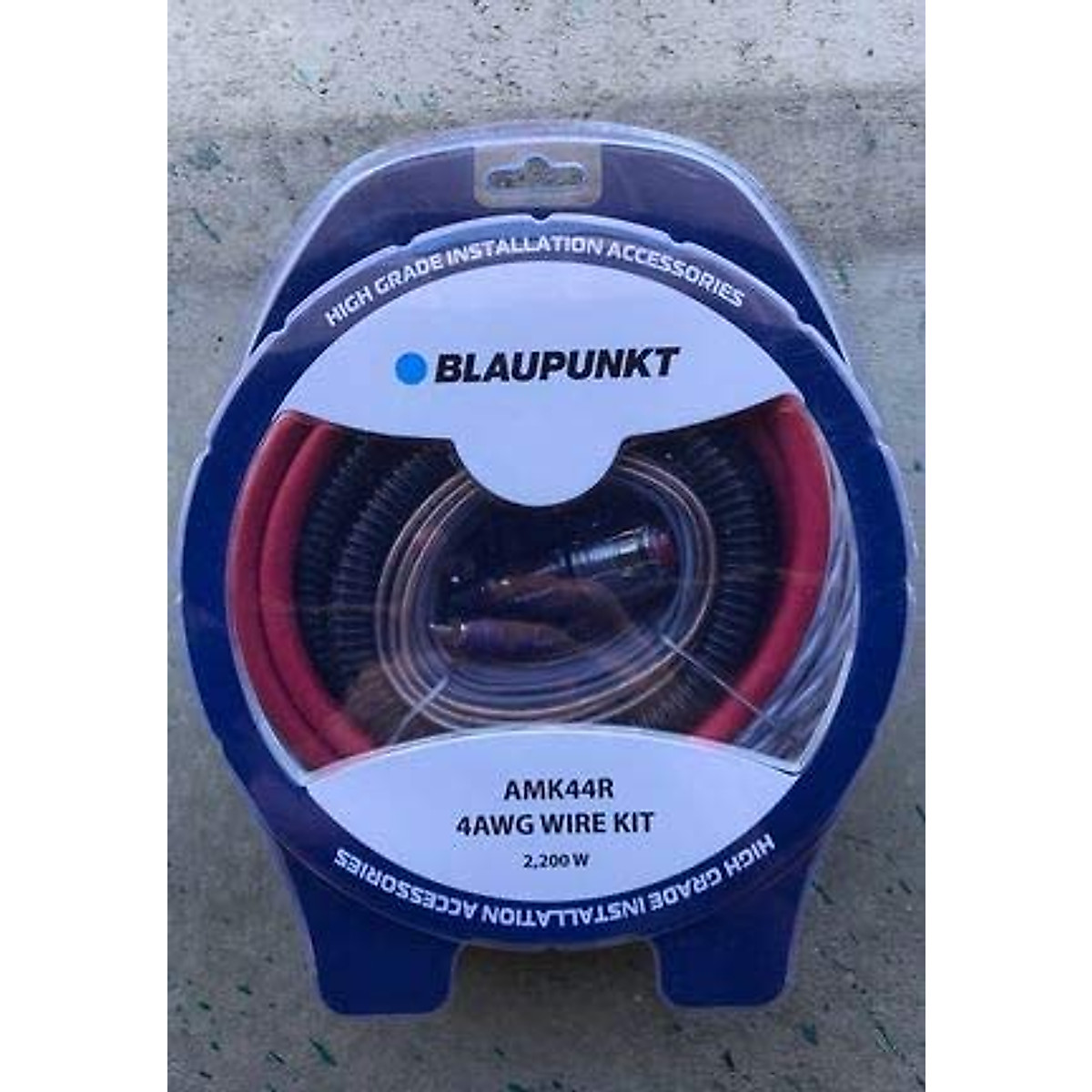 Blaupunkt AMK44R Car Audio Amplifier 4 Gauge Wiring Kit RED