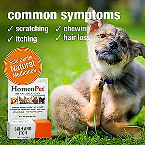HomeoPet Skin and Itch, Skin and Coat Support for Pets, 15 Milliliters