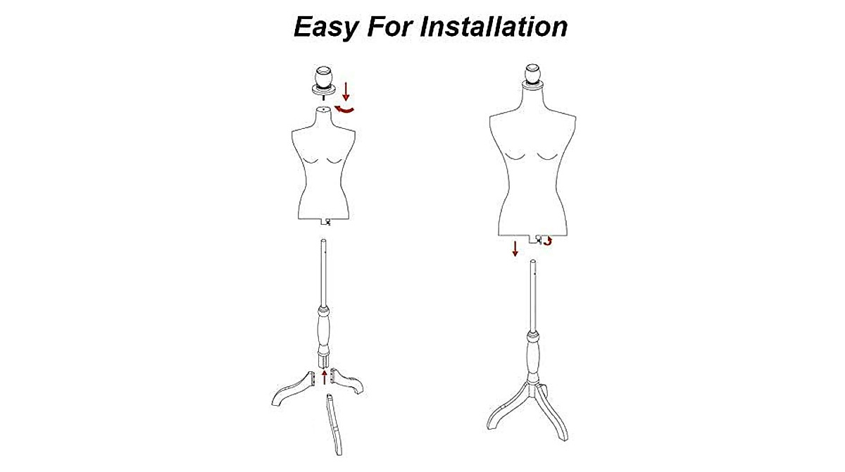 Female Mannequin Stand for Clothing Display