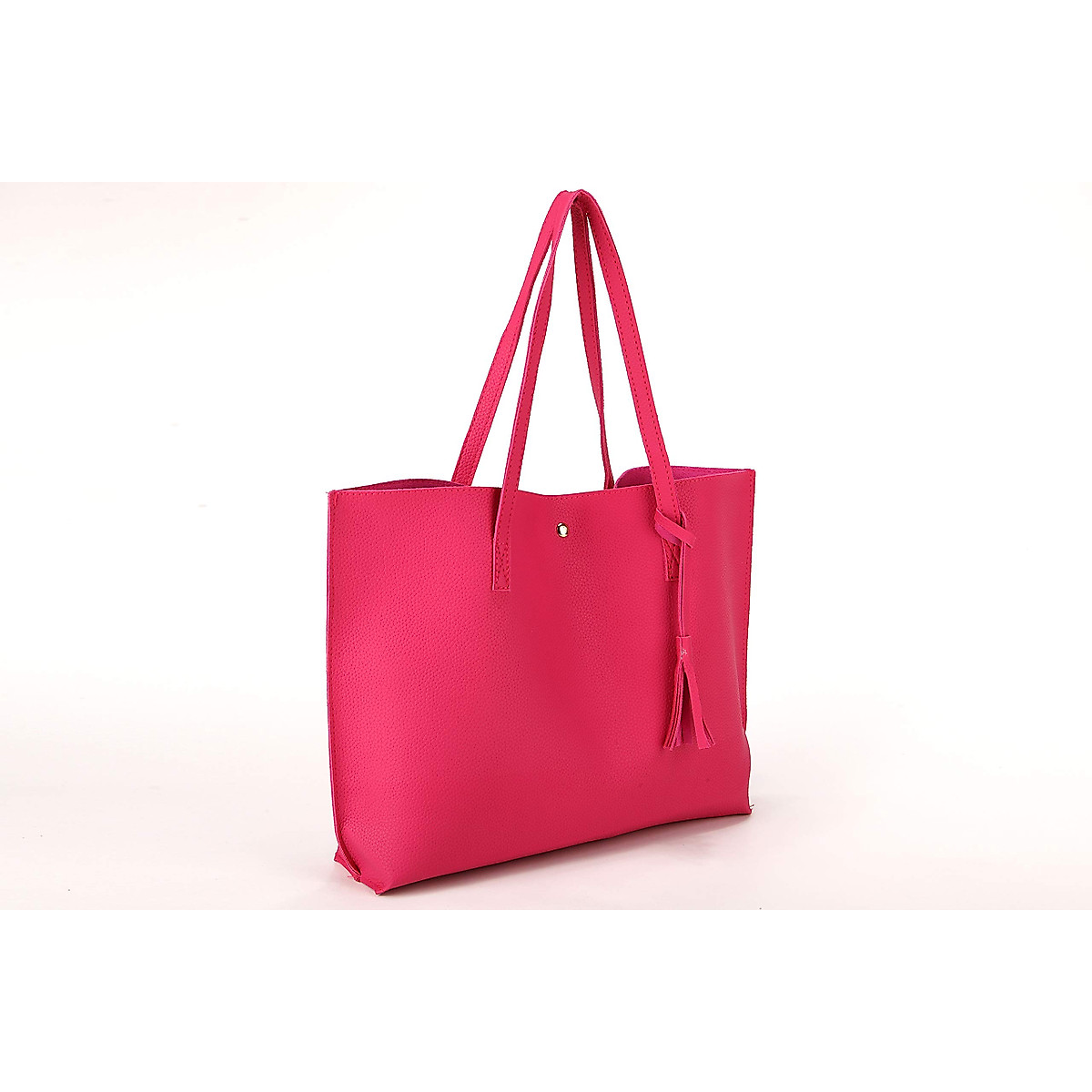 Nodykka Women Tote Bags Top Handle Satchel Handbags PU Pebbled Leather Tassel Shoulder Purse