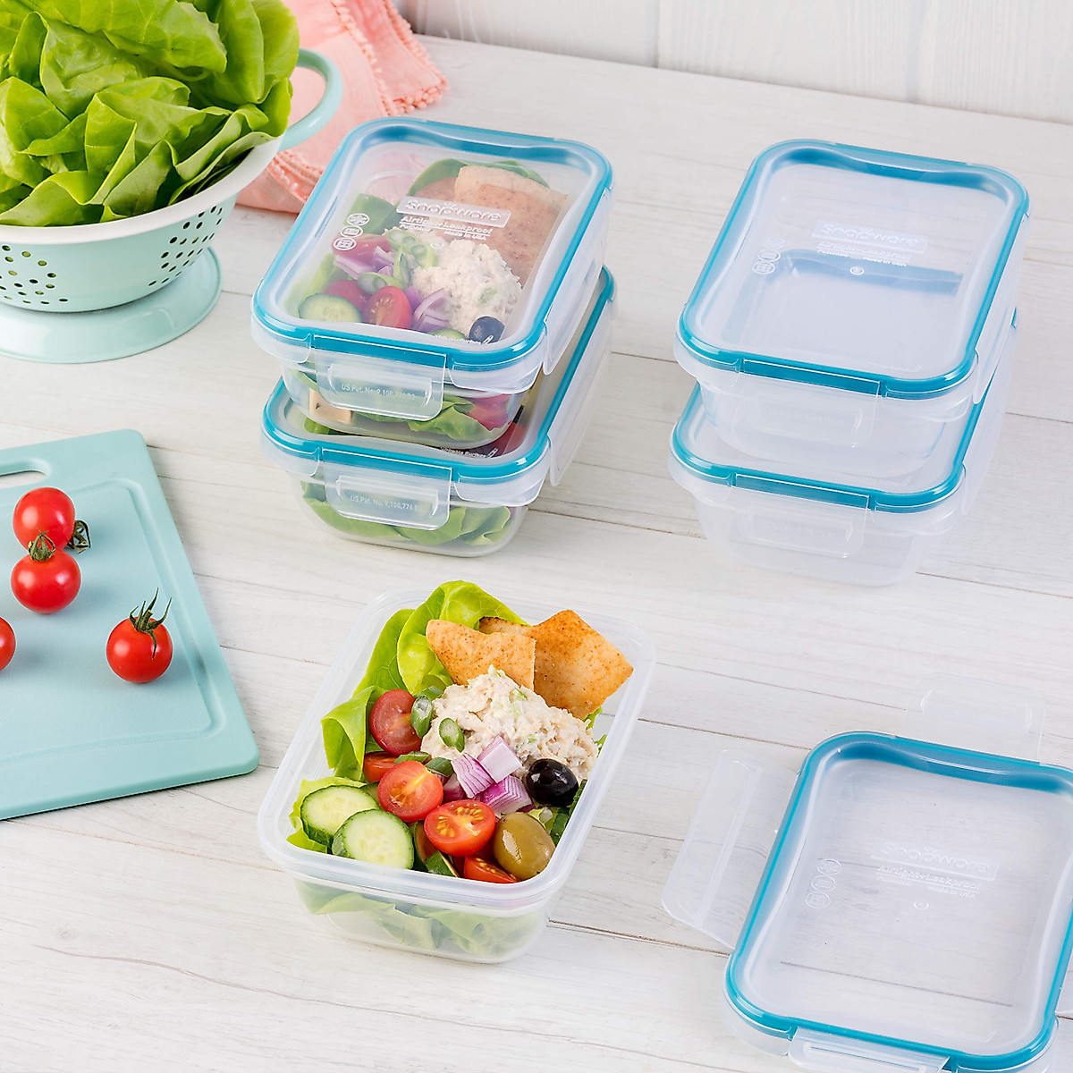 Snapware 10-Piece BPA-Free Plastic Food Storage Containers Set with Airtight Lids