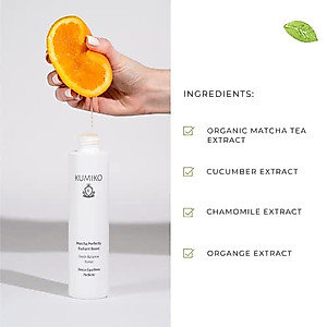 KUMIKO Ultimate Matcha Skin Care: Radiant Boost Face Toner Fresh Balance - Purifying & Refreshing Glow Essence - Hydrate, Balance, Replenish Skin - 7.84 oz - Soothe and Revitalize Your Skin