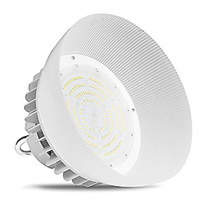 GRANDLUMEN 150W LED High Bay UFO Light, ETL Certified, 4000K Daylight, LED Warehouse Lighting with PC Reflector