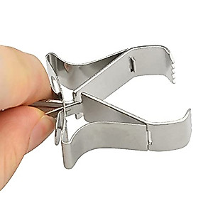 XINMEIWEN 4Pack Birds Food Holders Parrot Fruit Vegetable Clips Stainless Steel Feeder Bird Cage Accessories for Bird Cockatiel Parrot