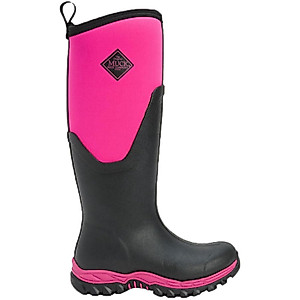 Muck Boot womens Arctic Sport Ii Tall Snow Boot, Black/Pink, 10 US