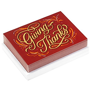 Hallmark Thanksgiving Cards Pack, Giving Thanks (40 Cards with Envelopes)