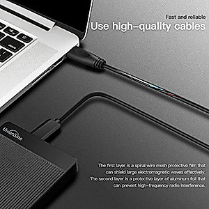 UnionSine 500GB 2.5" Ultra Slim Portable External Hard Drive HDD-USB 3.0 for PC, Mac, Laptop, PS4, Xbox one,Xbox 360-HD-2510(Black)