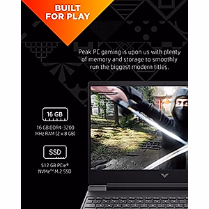 HP Victus 15.6" Gaming Laptop PC, NVIDIA GeForce RTX 3050 Ti, AMD Ryzen 7 5800H, Refined 1080p IPS Display, Compact Design, All-in-One Keyboard with Enlarged Touchpad, HD Webcam (15-fb0028nr, 2022)