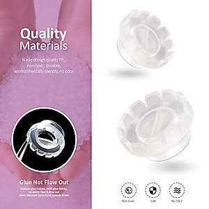 Teenitor 200 Pack Eyelashes Extension Volume Lashes Fan Blossom Cups, Glue Holder and Lash Organizer Supplies Tools