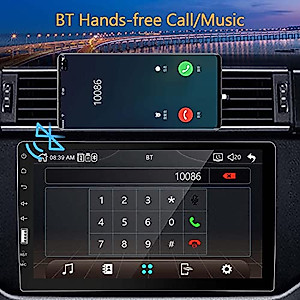 Single Din Car Stereo Apple Carplay Android Auto, Rimoody 1 Din 9 Inch Touchscreen Car Radio with Bluetooth FM AM Radio iOS/Android Mirror Link TF/USB/AUX Input Car Multimedia Player + Backup Camera