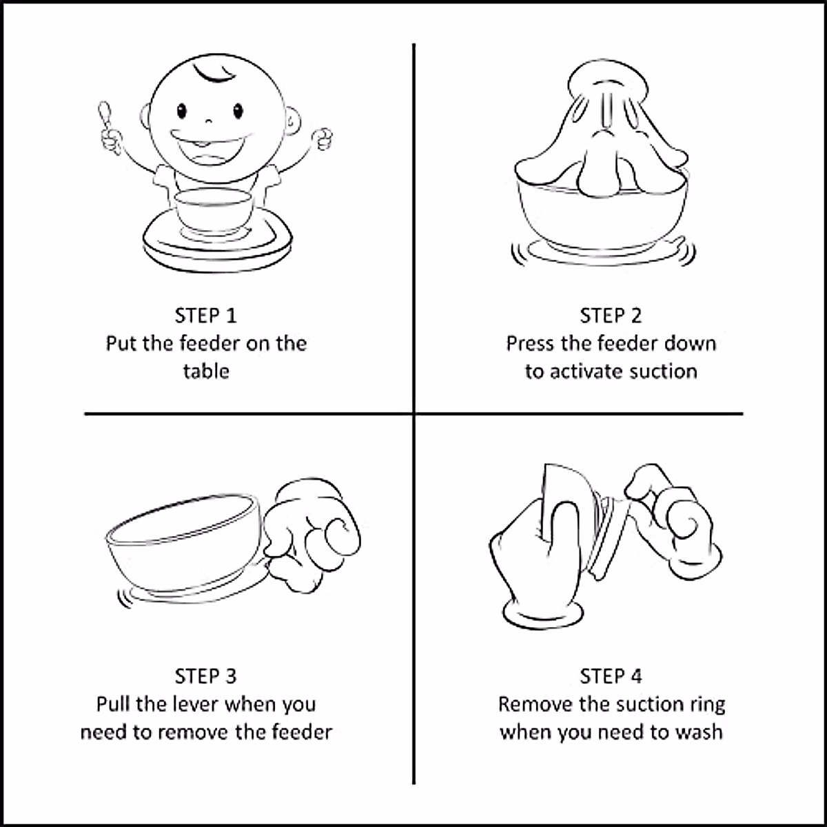 Xboo Toddler Plates, Bamboo Baby Suction Plates, Bamboo Suction Plates for Toddlers, Stay Put Feeding Plates, Wooden Divided Plate, Baby Dishes, Kids Plates, BPA Free | Rex_Green