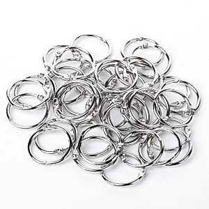 Mr. Pen- Loose Leaf Binder Ring, 40 Pack, Binder Rings 1 Inch, Binder Rings, Book Rings, Metal Rings for Index Cards, Rings for Flash Cards, Index Card Rings, Paper Rings, Small Binder Ring, Book Ring