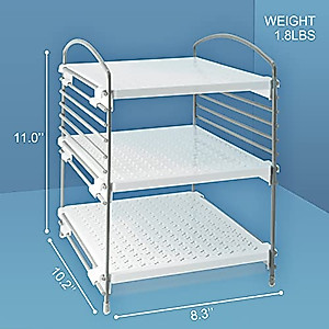 Qboid SP Aluminum Foil Organization and Storage – Multifunctional Caddy Organizer for Kitchen Pantry, Countertop, Cabinet – Premium Steel Construction with Plastic Panels Kitchen Cabinet Organizer Size: 10.2"L x 8.3"W x 11"H, White