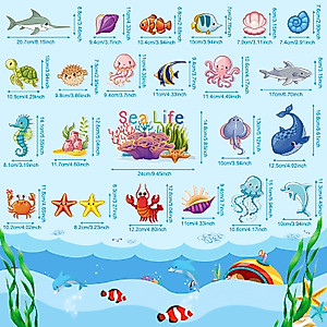25 Pcs Cruise Door Decorations Magnetic Ocean Sea Animal Car Magnets Fish Fridge Magnet Stickers Cruise Door Magnet Hawaii Tropical Magnetic Decals for Refrigerator Kitchen