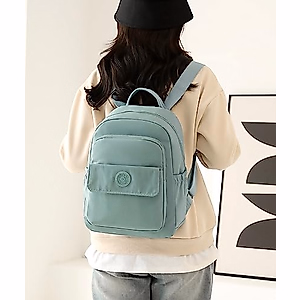 Collsants Small Backpack Purse for Women Nylon Travel Backpack Lightweight Casual Daypack(black)