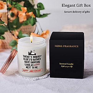 Anniversary Funny Gifts for Her Him- Anniversary Wedding Gift for Wife Husband Girlfriend Boyfriend, Humorous 1 2 3 4 Years Anniversary Candle Gifts, Lavender Scented