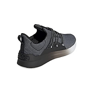 adidas Men's Lite Racer Adapt 5.0 Running Shoe, White/Black/White (Wide), 11