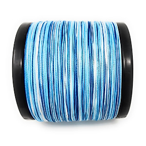 Reaction Tackle Braided Fishing Line Blue Camo 20LB 150yd