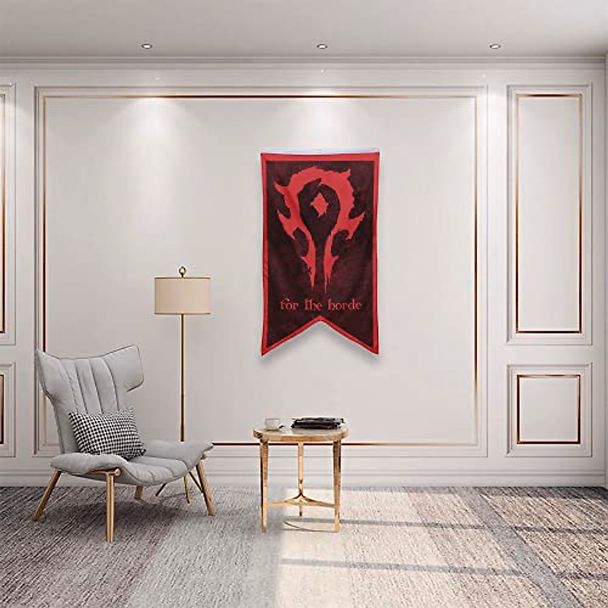 Bayyon For the horde Banner Flag 30x50 Inch Man Cave Home Office Bed Room Decor