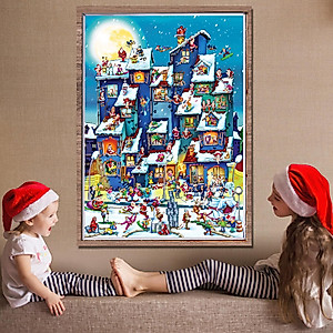 Advent Calendar 2023 Christmas Puzzles for Kids and Adults, 2023 Christmas 24 Days Countdown Calendars, Christmas Gifts for Boys Girls,1008 Pieces Christmas Puzzle in 24 Boxes,Christmas