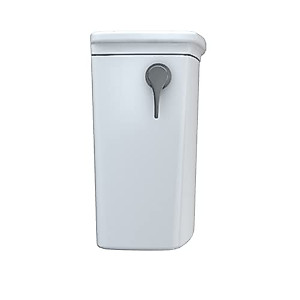TOTO Drake Transitional 1.28 GPF Toilet Tank with WASHLET+ Auto Flush Compatibility, Cotton White - ST786EA#01