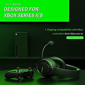 BINNUNE Gaming Headset with Mic for Xbox Series X|S Xbox One PS4 PS5 PC Switch, Wired Audifonos Gamer Headphones with Microphone Xbox 1 Playstation 4|5