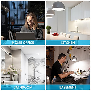 DAYBETTER BR30 LED Light Bulbs Indoor Flood Light, 6Pack 5000K Daylight White LED Bulb 65W Equivalent, Dimmable, E26 Base, 800LM, LED Recessed Can Bulb for Living Room Bedroom Dining Room Bathroom