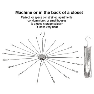 Yosoo Clothes Drying Rack, Umbrella Type Clothes Hanger Stainless Steel Foldable Clothes Drying Rack for Household Towel Baby Underwear