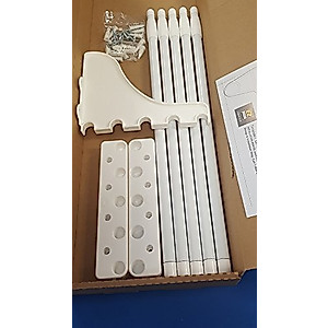 EZ Shelf - DIY Expandable Closet Shelf (NO Hanging Rod) - 28” to 48” - White - Easy to Install to 2 Sidewalls -(EZS-SW48)- Wire Closet Shelving Alternative