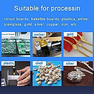 50 pcs PCB Drill bit Set, Carbide Micro Drill bit,1/8" Shank Spiral Groove，0.3mm-1.2mm (5 Pieces Each) Micro Drill bit Set, Mini Drill bits, Small Drill bits,Micro Drill bits.JTEYINH