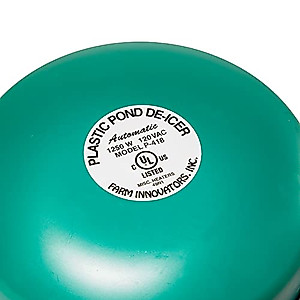 Farm Innovators H-418 Ice Chaser 1250 Watt Cast Aluminum Floating Tank Deicer w/Self Regulating Thermostat