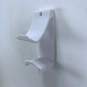 3D Cabin Product Compatible with - PS5 Controller & Headphone Wall Mount Wall Bracket Holder for Play Station 5 Digital Or Disc DualSense White