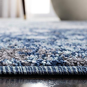 Safavieh Aston Collection 11' x 15' Light Blue/Grey ASN705M Modern Abstract Non-Shedding Living Room Bedroom Area Rug