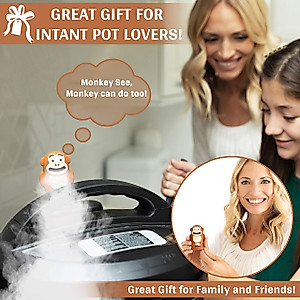 Cute Monkey steam diverter Accessories - Compatible with Instant Pot 3/5 & 6 Qt Steam Diverter - Release Valve Tool - Best Kitchen accessory