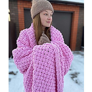 4 skn/Ball Alize Puffy Baby Big Loop Blanket Yarn 100% Micropolyester Soft Yarn 400gr 39.3 yds (55-White)