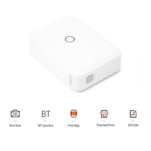 XWWDP Portable Label Maker Wireless Bluetooth Label Printer for Phone Office Home Name Tape Sticker