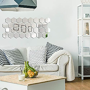 32 Pieces Removable Acrylic Mirror Wall Sticker Decal Home Decoration (Style 2)