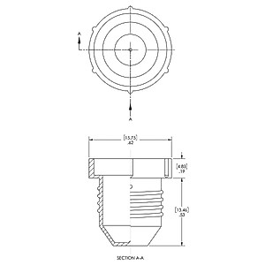 Caplugs PD-40 PD Series – Plastic Threaded Plug for Flared JIC Fittings, 1000 Pack, Red LD-PE, Thread Size 7/16"-20 Open End Protection, Leak Prevention, Automotive, Hydraulic Systems (99191174)