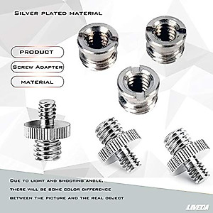 Niewalda 1/4 Inch Male to 3/8 Inch Female Tripod Screw Adapter 3/8 to 1/4 Tripod Adapter Mount Screws, Accessories for Camera/Tripod/Monopod/Light Stand