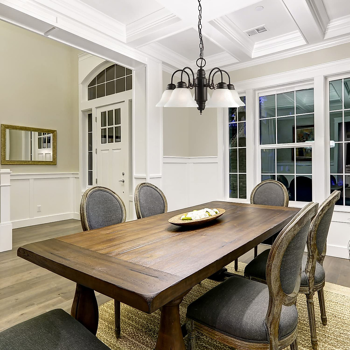 Design House 514455 Millbridge 5 Light Chandelier, Oil Rubbed Bronze