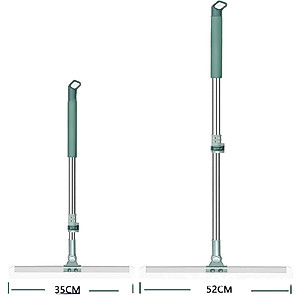 Retractable Silicone Floor Scraper Bathroom Wiper 35cmsiliconegroundscrape,Retractable Silicone Floor Scraper,Rubber Broom for Pet Hair Hardwood Floor (35cm)