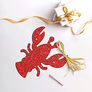 Halawawa Black Glitter She Found Her Lobster Banner - Bridal Shower/Bachelorette/Naughty Wedding/Engagement Party Decorations - Funny Friends Theme Bachelorette, Bridal Shower Party Decor