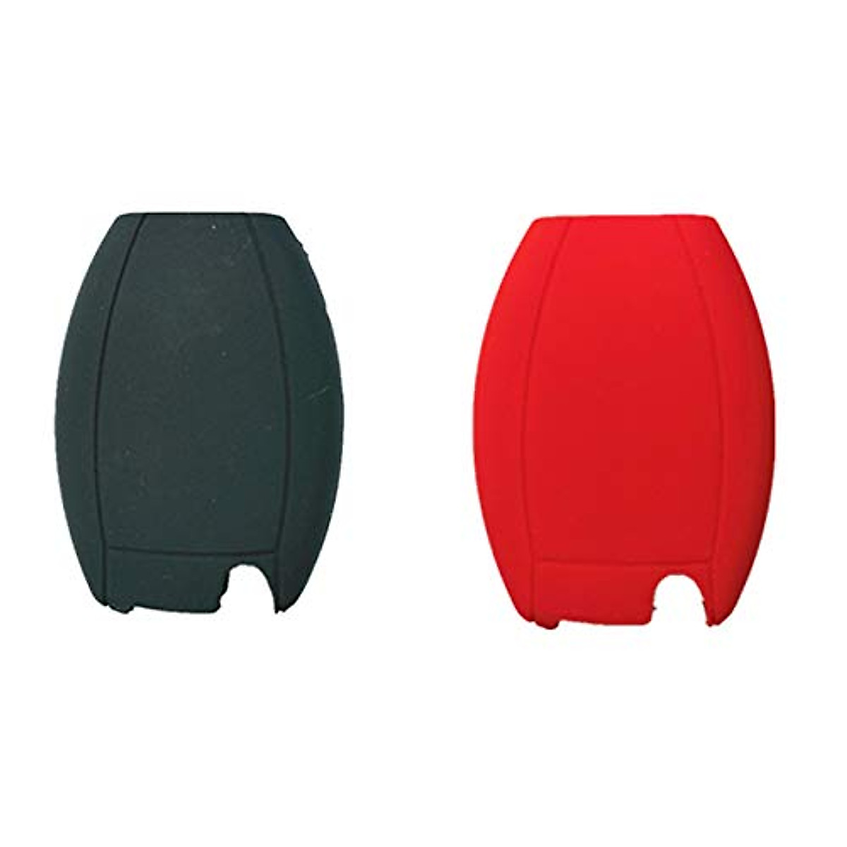 KAWIHEN Silicone Key Fob Cover Protector Fit for Mercedes Benz W203 W210 W211 AMG W204 C E R CL GL S SL BGA CLS CLK CLA SLK Classe IYZ3312